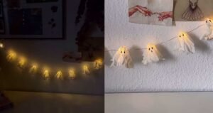 DIY: How to Make Little Ghost Lights For Halloween Decoration